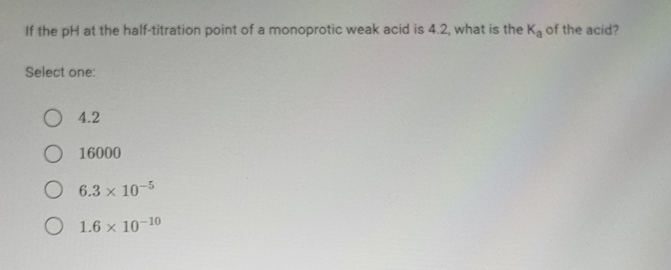Solved If ﻿the pH at ﻿the half-titration point of ﻿a | Chegg.com