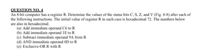 Solved OLSton An 8-bit computer has a register R. Determine | Chegg.com