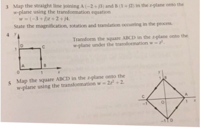 Solved 3 Map the straight line joining A (-2+13) and B (1 | Chegg.com