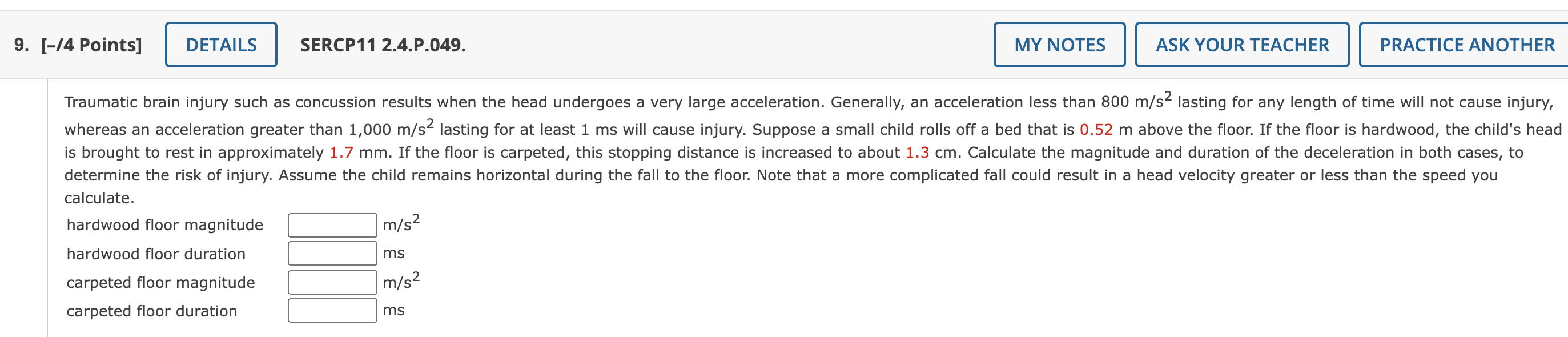 Solved calculate.hardwood floor magnitude ms2hardwood floor | Chegg.com