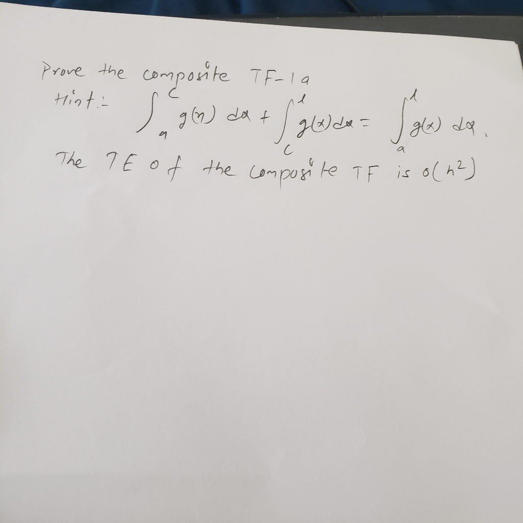 Solved prove the composite TF-19 Hinta g(x) da The 7E of the | Chegg.com
