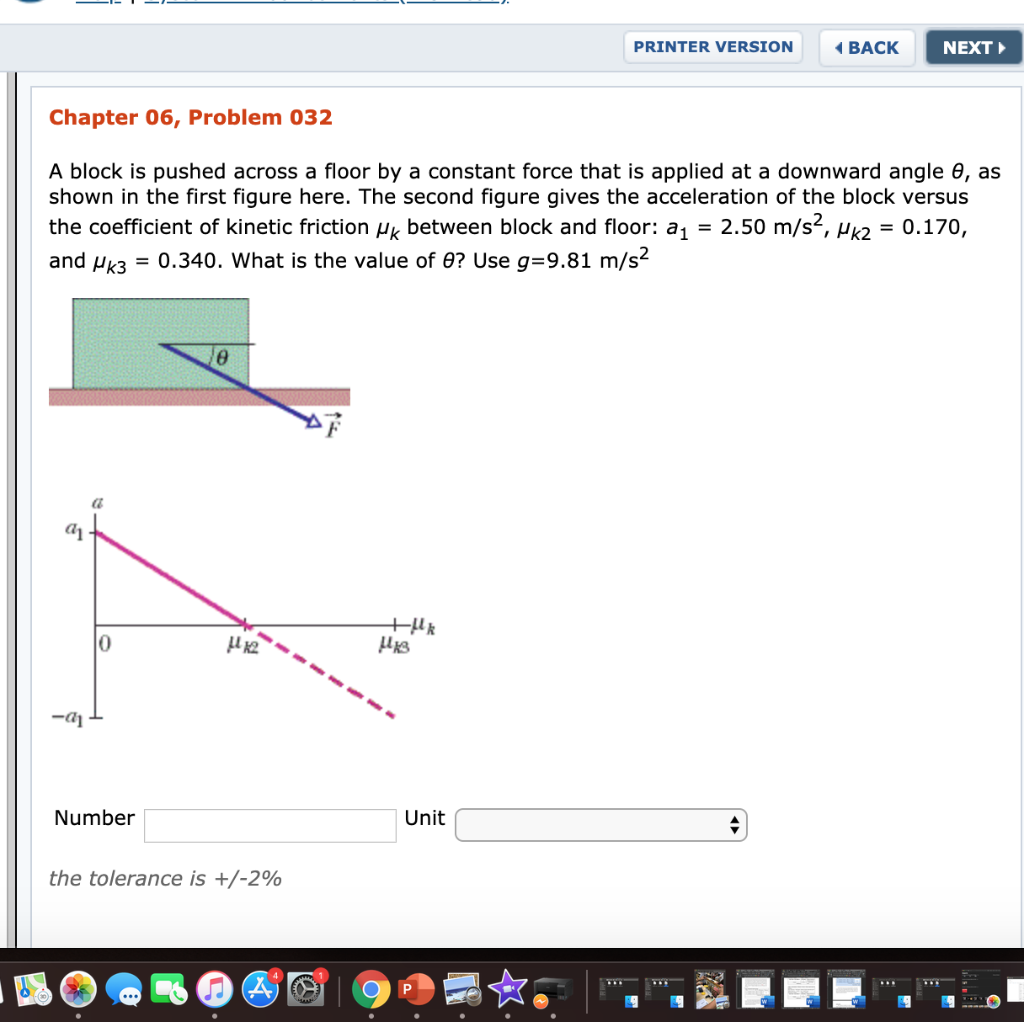 Solved PRINTER VERSION BACK NEXT Chapter 06, Problem 032 A | Chegg.com