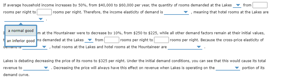 Solved If the price of a room at the Mountaineer were to | Chegg.com
