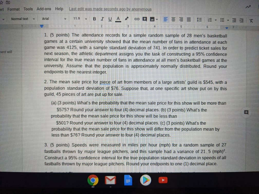Solved ert Format Tools Add-ons Help Last edit was made | Chegg.com