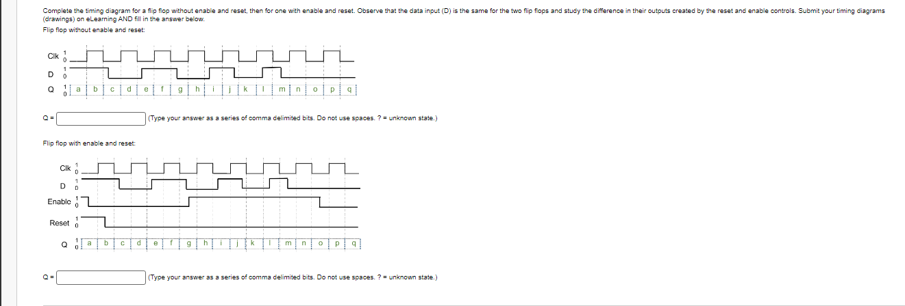 Solved (drawings) on eLearning AND fill in the answer below. | Chegg.com