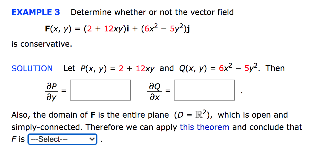 Solved EXAMPLE 3 Determine whether or not the vector field | Chegg.com