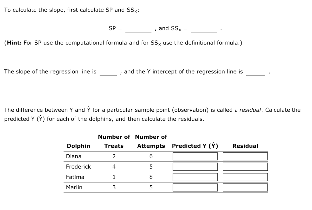 Solved 6. Computing the regression line and making | Chegg.com