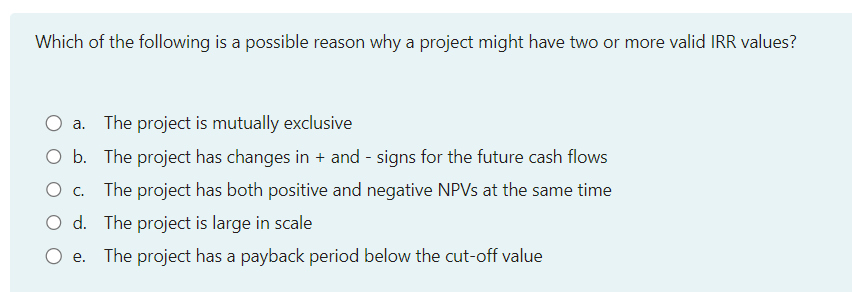 Solved Which of the following is a possible reason why a | Chegg.com