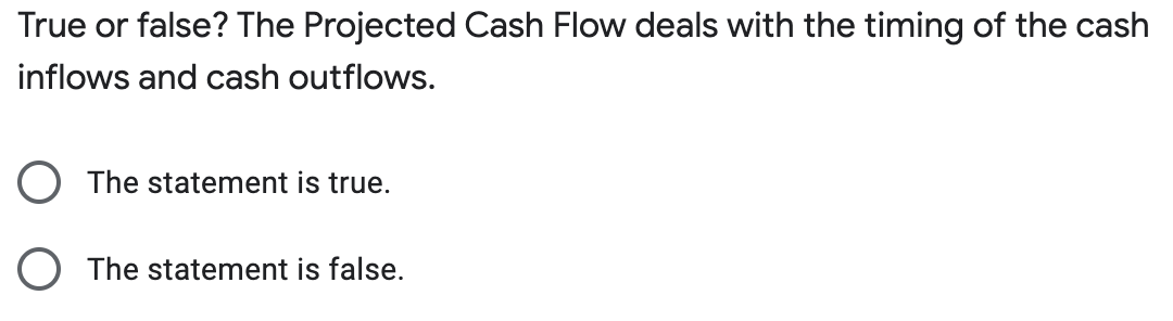 Solved Which of the following statements is true? 25 Fixed | Chegg.com