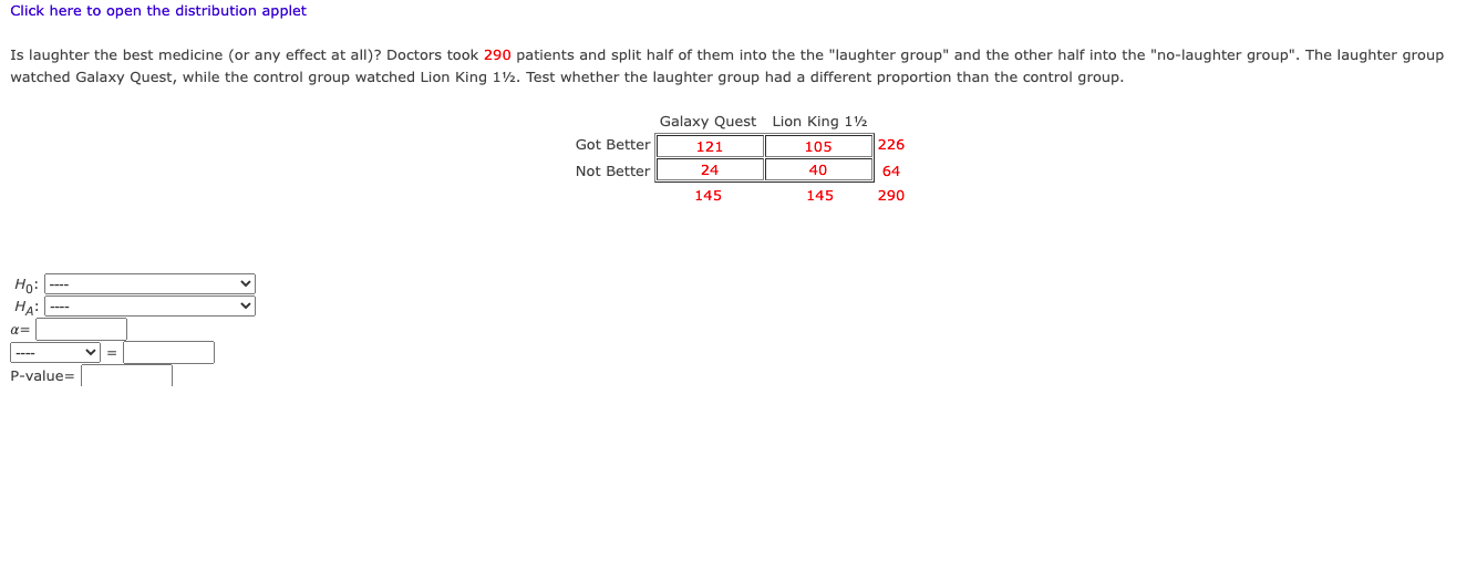 Solved Click here to open the distribution applet Is | Chegg.com