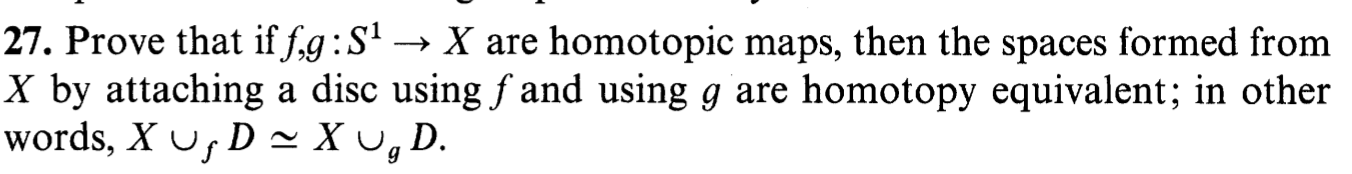 [Solved]: Prove that if f,g:S^(1)->x are homotopic maps,
