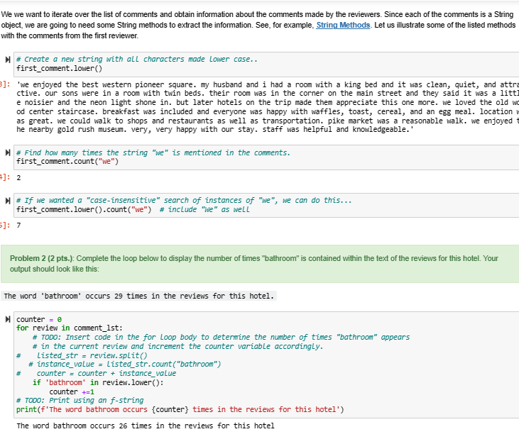 Solved My Question: Complete the loop below to display the | Chegg.com