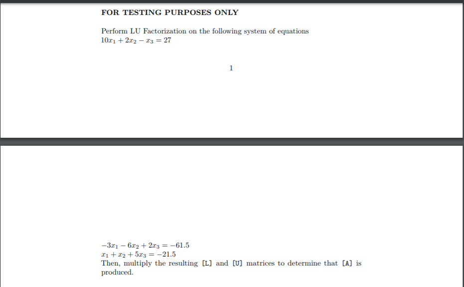 Solved LU Factorization (with Partial Pivoting) Algo- rithm | Chegg.com