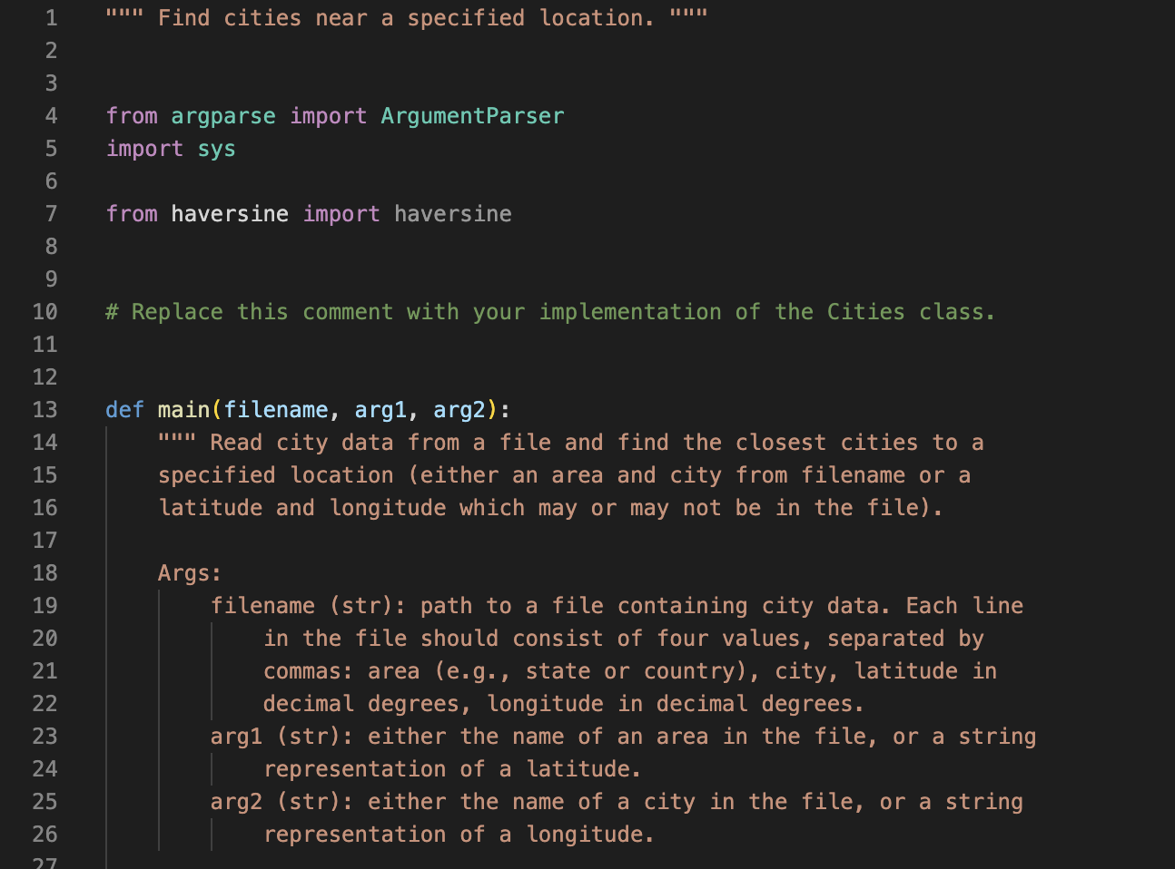 Solved Background For this exercise you will write a class | Chegg.com