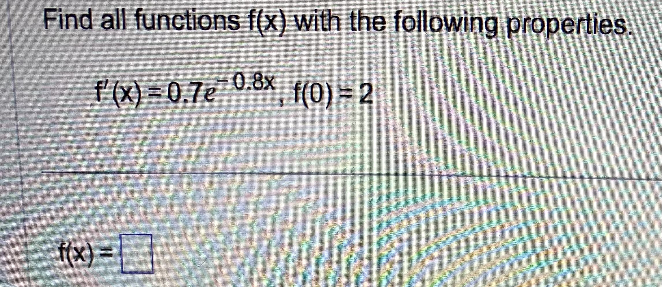 Solved Find all functions f(x) with the following | Chegg.com