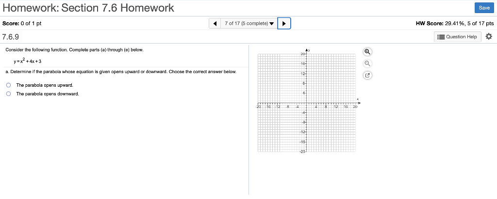 Solved Homework Section 7 6 Homework Save Score 0 Of 1 Pt