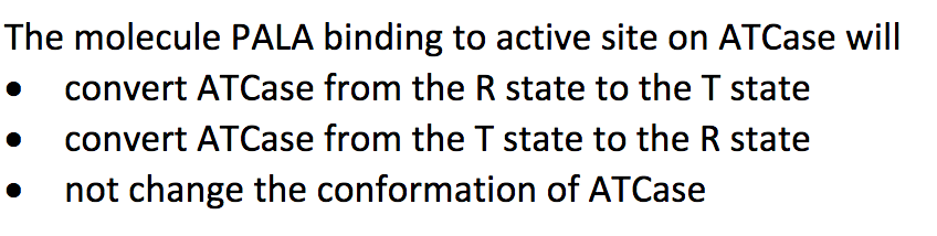 Solved The molecule PALA binding to active site on ATCase | Chegg.com