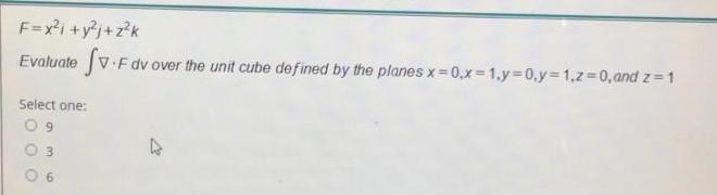 Solved F=x² + y2j+z²K Evaluate Svif dv over the unit cube | Chegg.com