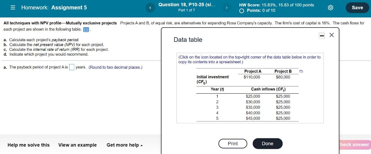 Solved Homework: Assignment 5 Question 18, P10-25 (s.... | Chegg.com