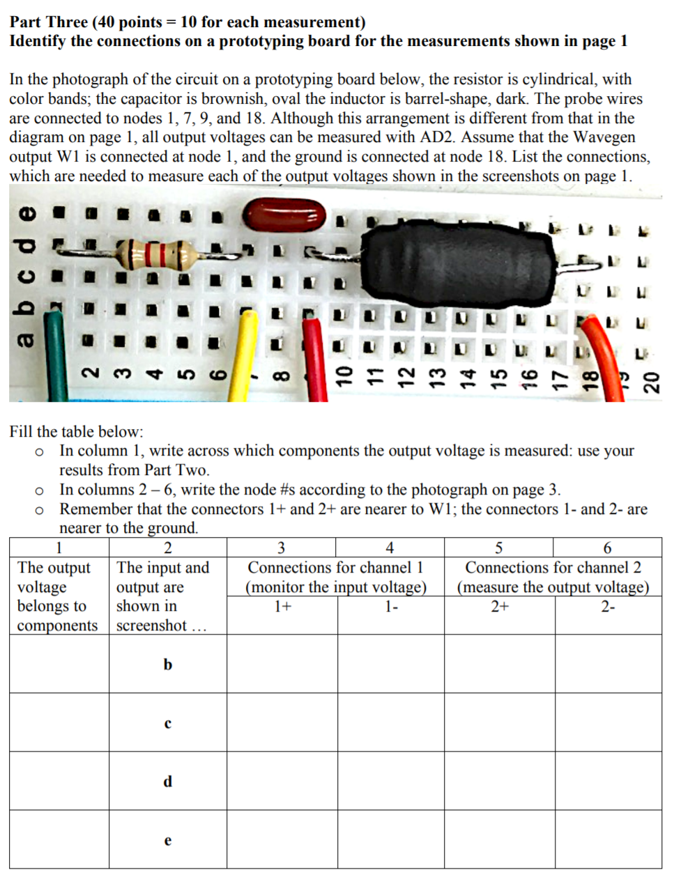 In a series RLC circuit, one can measure four output | Chegg.com