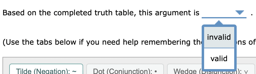 7. Truth Tables for Validity - 16 Rows You can use a | Chegg.com