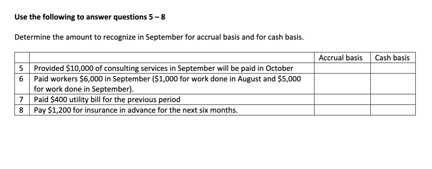 Solved Use the following to answer questions 5-8 Determine | Chegg.com