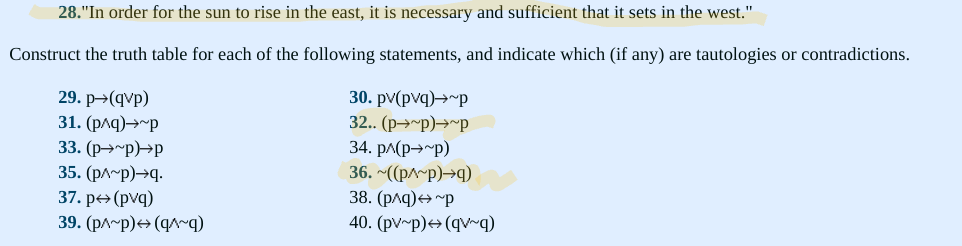 Solved Determine the truth value (if it exists) of each of | Chegg.com