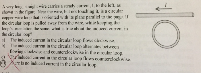 Solved A very long, straight wire carries a steady current, | Chegg.com
