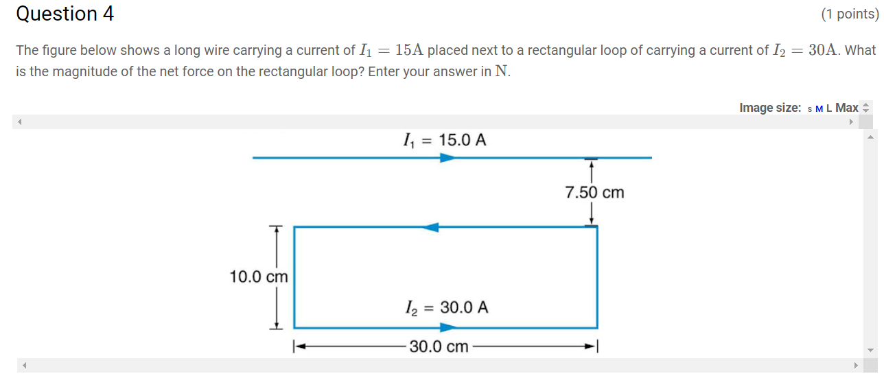 Solved Question 4The figure below shows a long wire carrying | Chegg.com