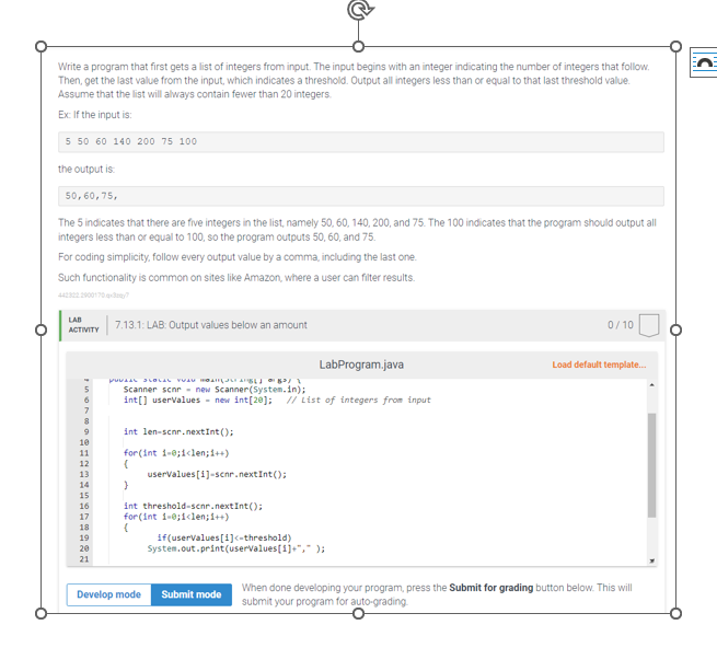 Solved may you please help me code this in java? when i | Chegg.com