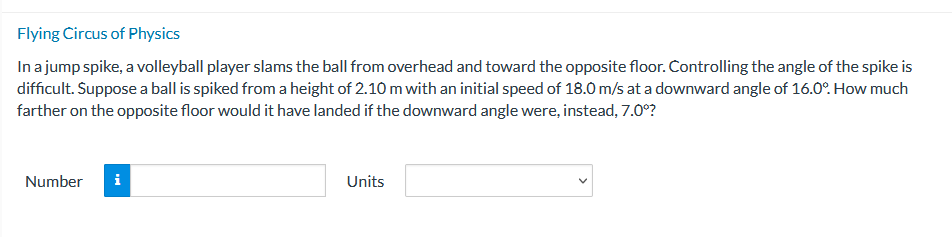 Solved Flying Circus of Physics In a jump spike, a | Chegg.com