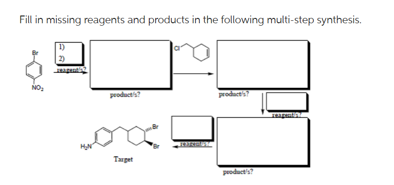 Solved Fill in missing reagents and products in the | Chegg.com