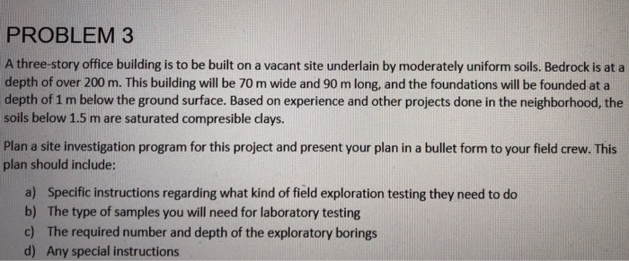 Solved PROBLEM 3 A three-story office building is to be | Chegg.com