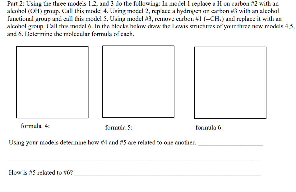 Solved Assigned Exercises for the Modeling Alkanes Lab * | Chegg.com