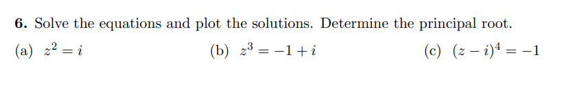 Solved 6. Solve the equations and plot the solutions. | Chegg.com