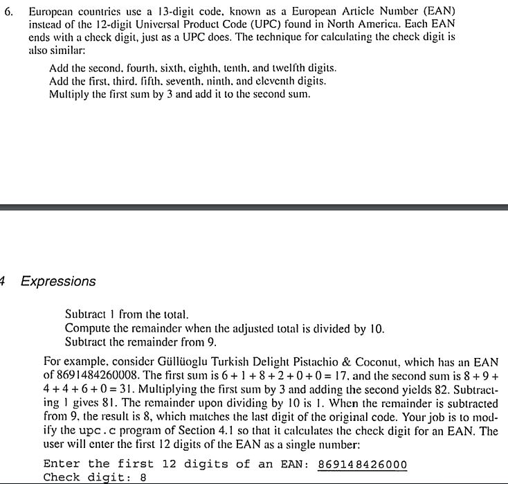 Solved 6. European countries use a 13-digit code, known as a | Chegg.com