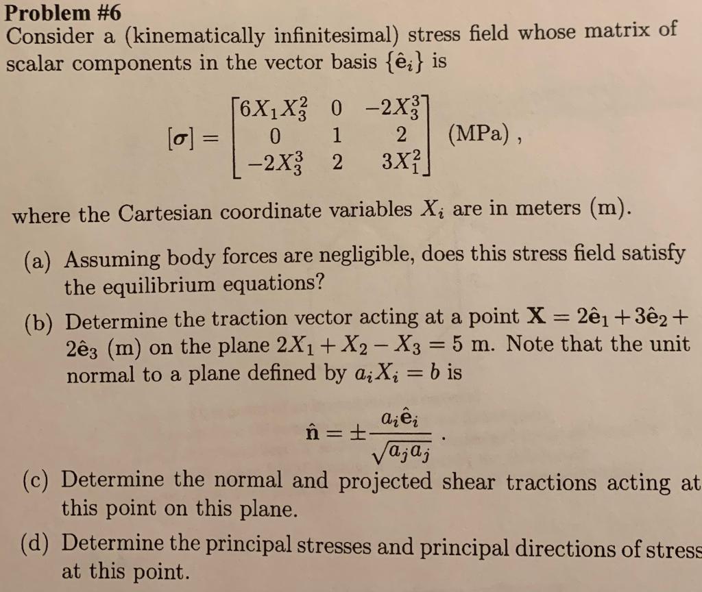 Solved Problem #6 Consider a (kinematically infinitesimal) | Chegg.com
