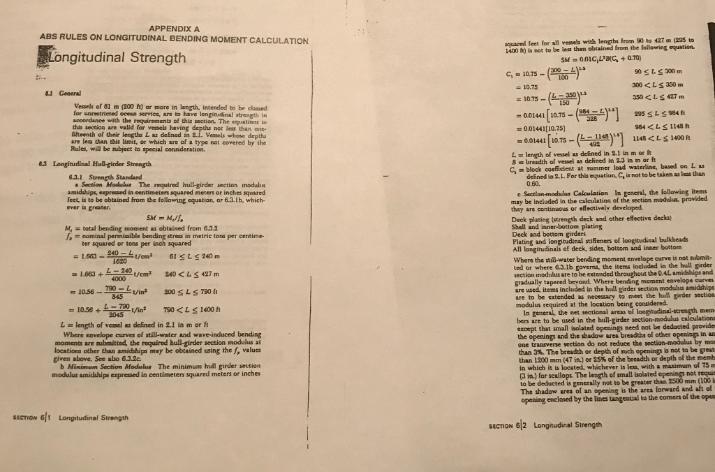 Consider a box barge with four equally spaced | Chegg.com