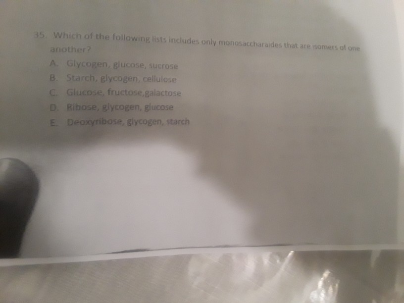 Solved 35. Which of the following lists includes only | Chegg.com