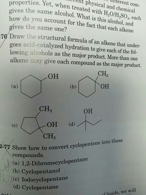 Solved t structural feature in alkenes makes cis-trans | Chegg.com