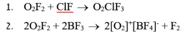 Solved Dioxide Dioxide, O2F2, a strong oxidant with an | Chegg.com