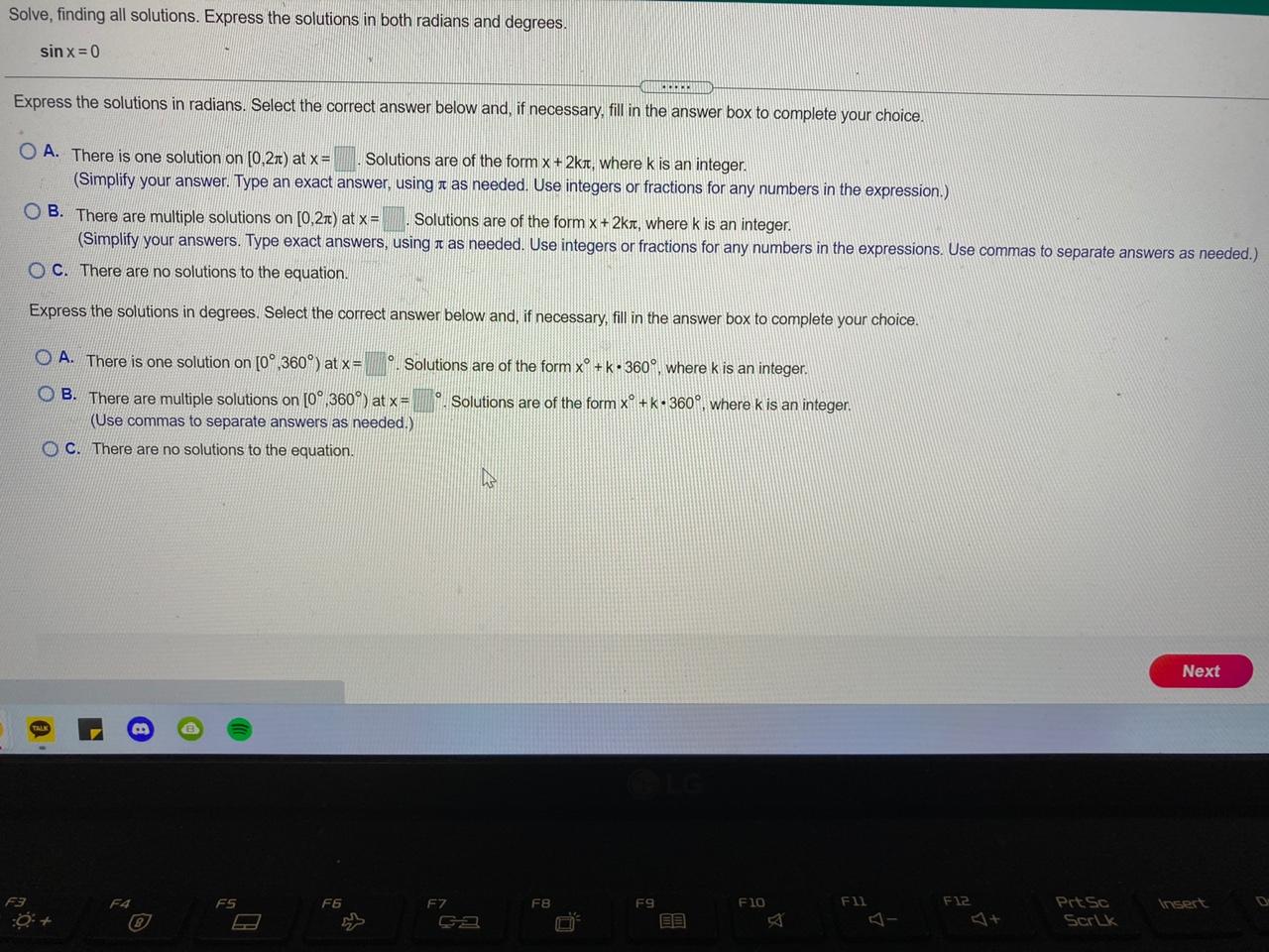 Solved Solve, finding all solutions. Express the solutions | Chegg.com