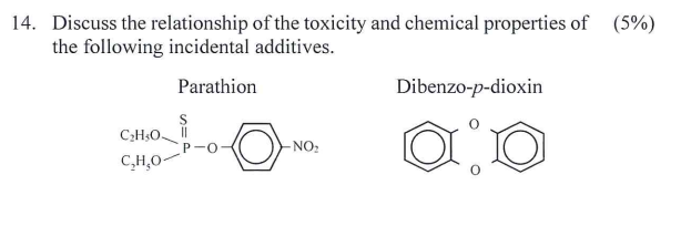 Solved 14. Discuss the relationship of the toxicity and | Chegg.com
