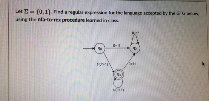Solved Draw a nfa that accepts the language denoted by the | Chegg.com