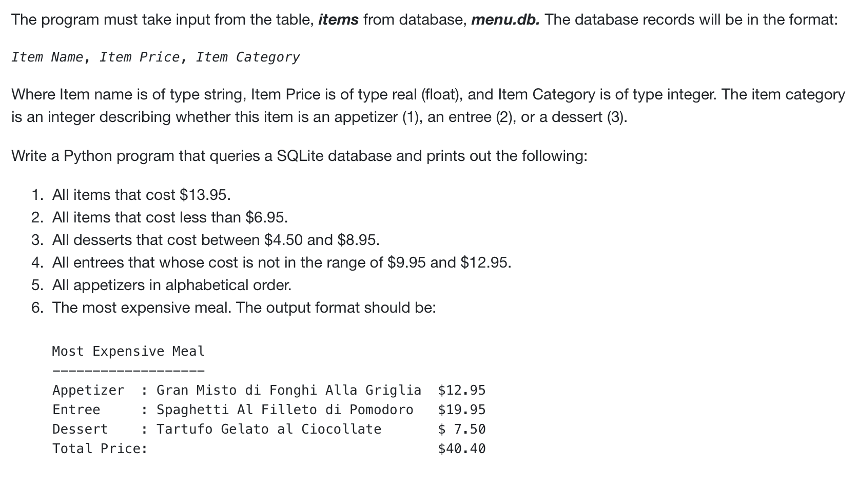 Solved I HAVE ADDED MAIN.PY AND MENU.DP LINKS TO GOOGLE | Chegg.com