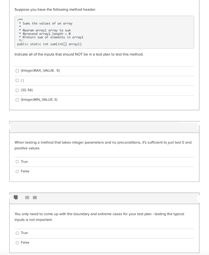 Solved Suppose you have the following method header: /*** | Chegg.com