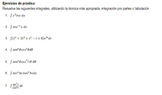 Solved Solve the following integrals, using the most | Chegg.com
