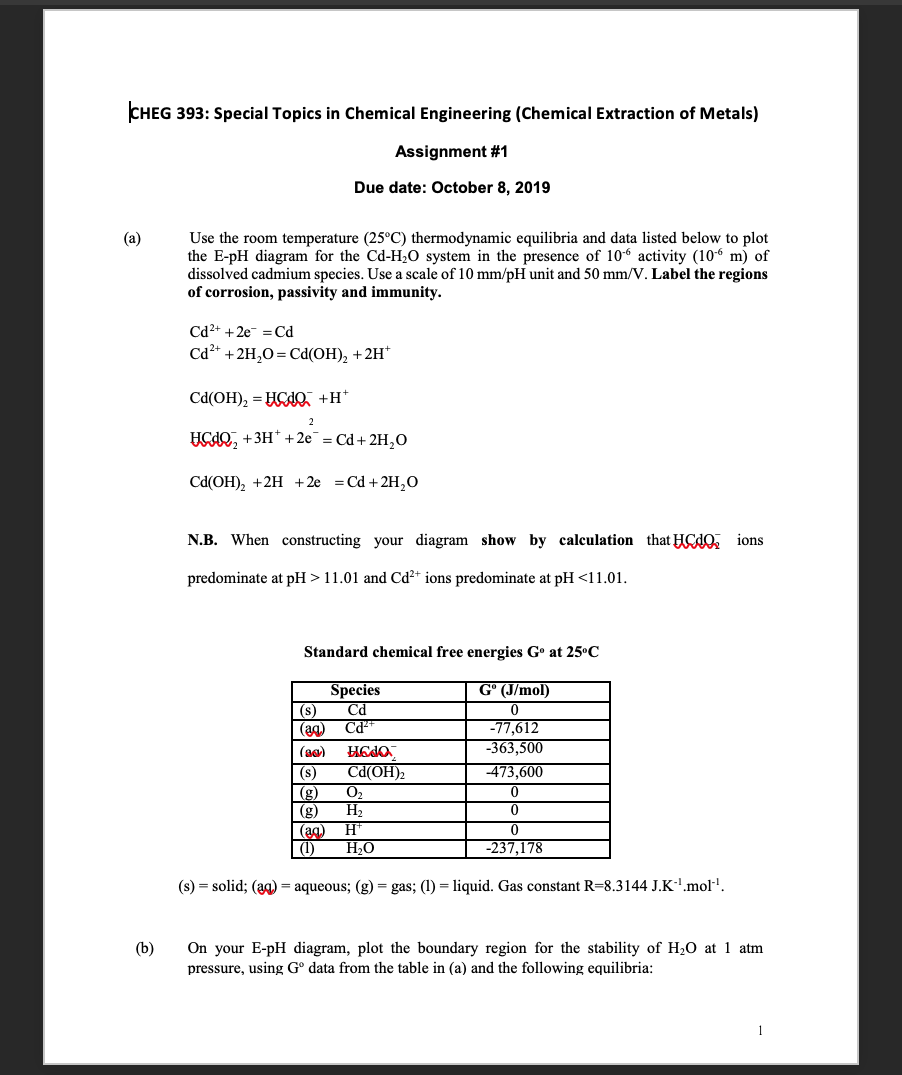 2H* +2e=H2 0, +4H* +4e = 2H, O Based on your E-pH | Chegg.com