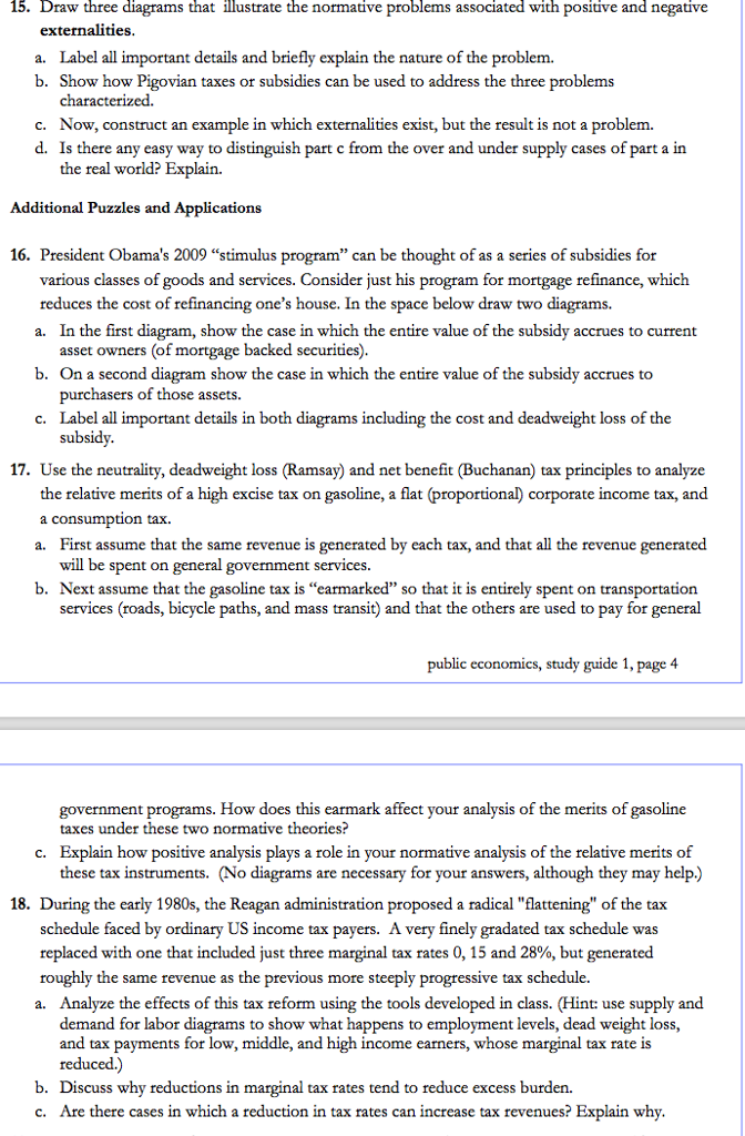 15. Draw three diagrams that illustrate the normative | Chegg.com