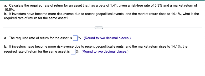 solved-a-calculate-the-required-rate-of-return-for-an-asset-chegg